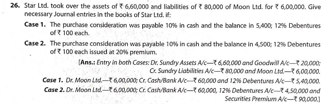 Solution of Q 26 Issue of Debentures TS Grewal 2022-23 [CBSE] - CBSE ...