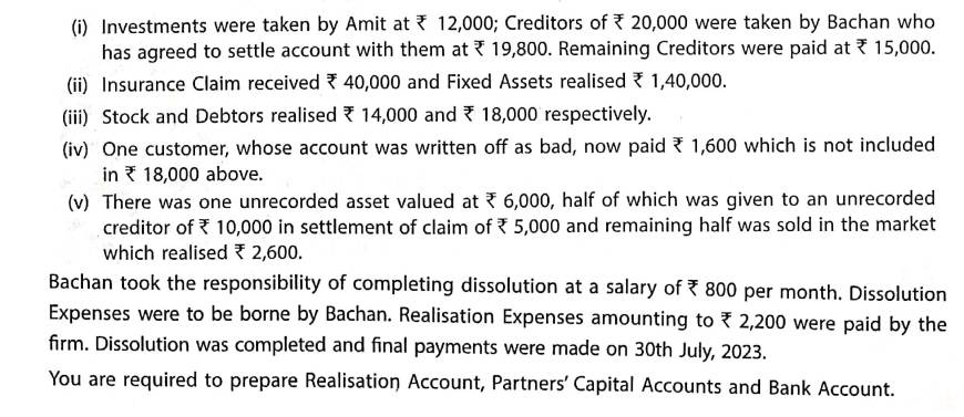 [ISC] Q. 24 Solution of Dissolution of Partnership Firm TS Grewal ISC ...
