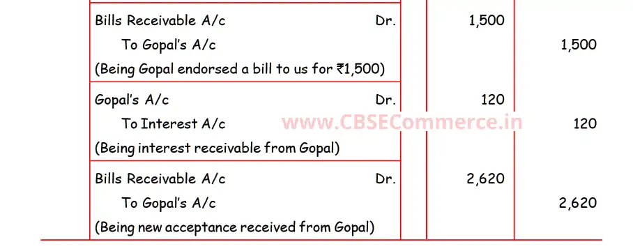 DK Goel Solutions ISC Q 17 Chapter 13 Bills of Exchange Class 11 ISC [2023-24] - CBSE Commerce